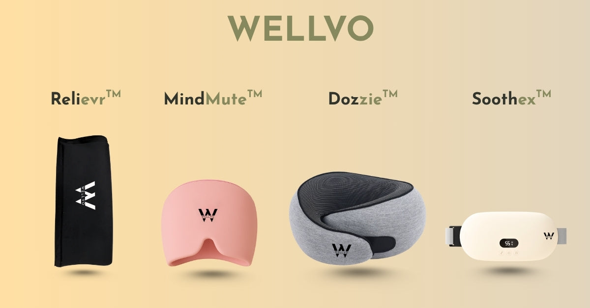 Wellvo™ Pain Relief Devices | Migraine, Back Pain & Travel Comfort